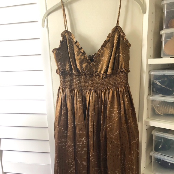BCBGMaxAzria | Dresses | Bcbg Max Azaria 0 Silk Ruched Sundress | Poshmark